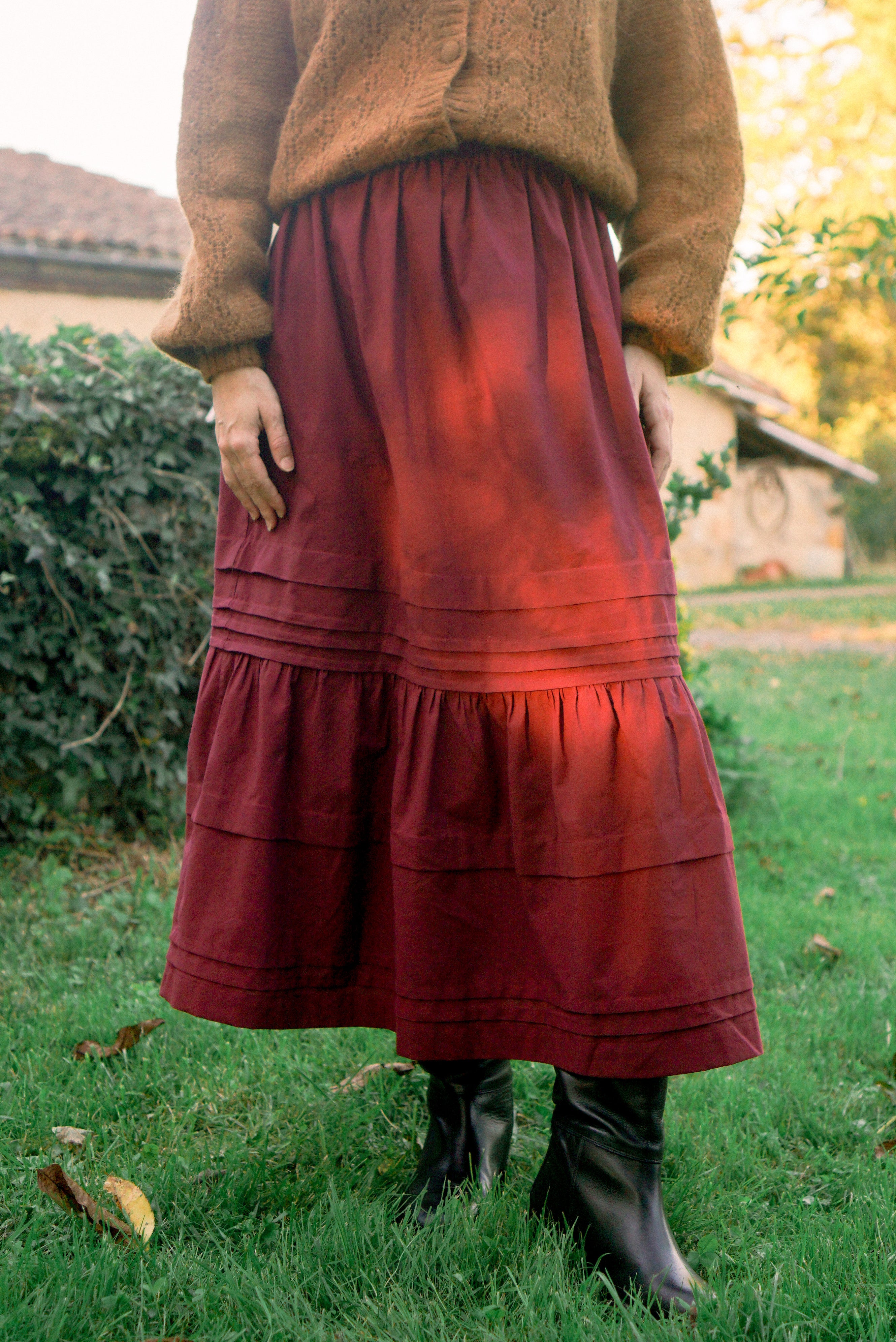 Augusta Skirt - Victorian Petticoat Inspired Midi Skirt Pattern ...